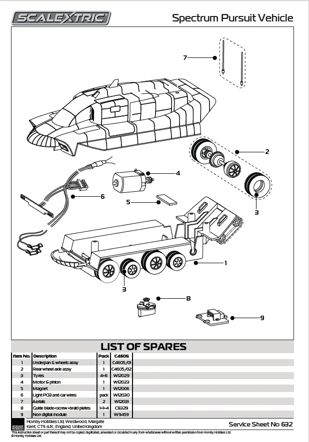 C4605 Spectrum Pursuit Vehicle (SPV) - Captain Scarlett