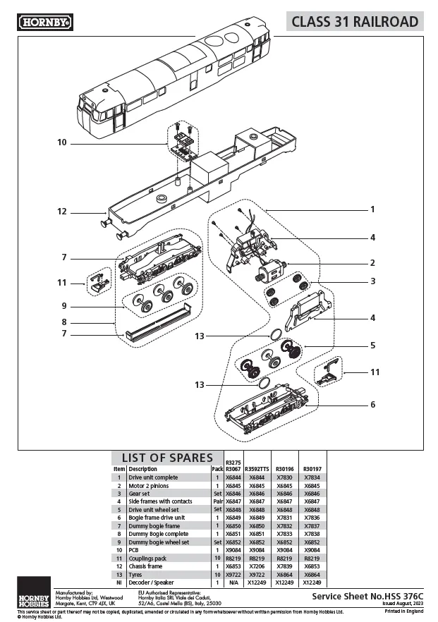 R30197 RailRoad Plus BR Departmental RTC Train Testing, Class 31, A1A ...