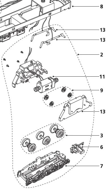 X7489 Class 47 TTS Drive unit (complete)