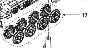 X6341 Tornado Tender Wheel Set (R3059)