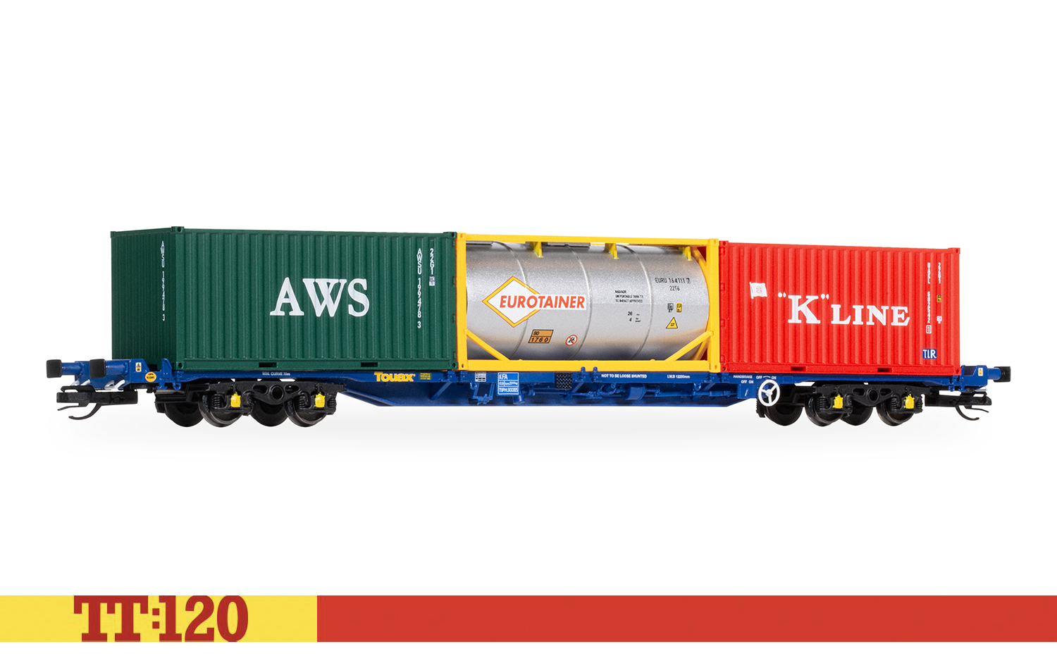 TT6030 Touax KFA Container Wagon with 3x20 Containers