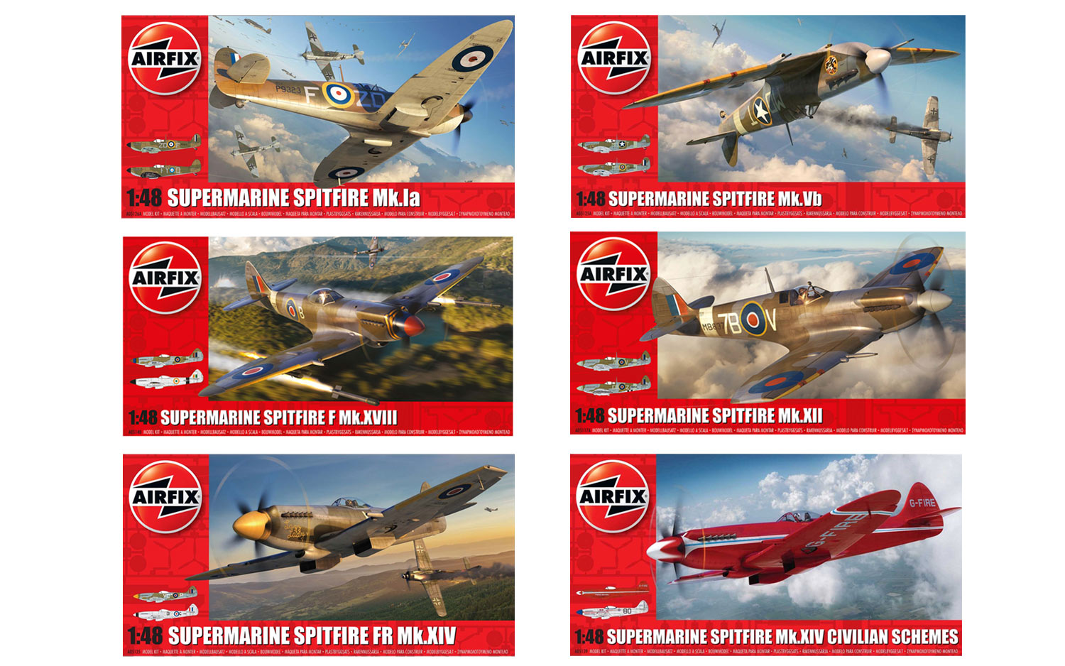 BUNDLEA14 The 1:48 Spitfire Collection