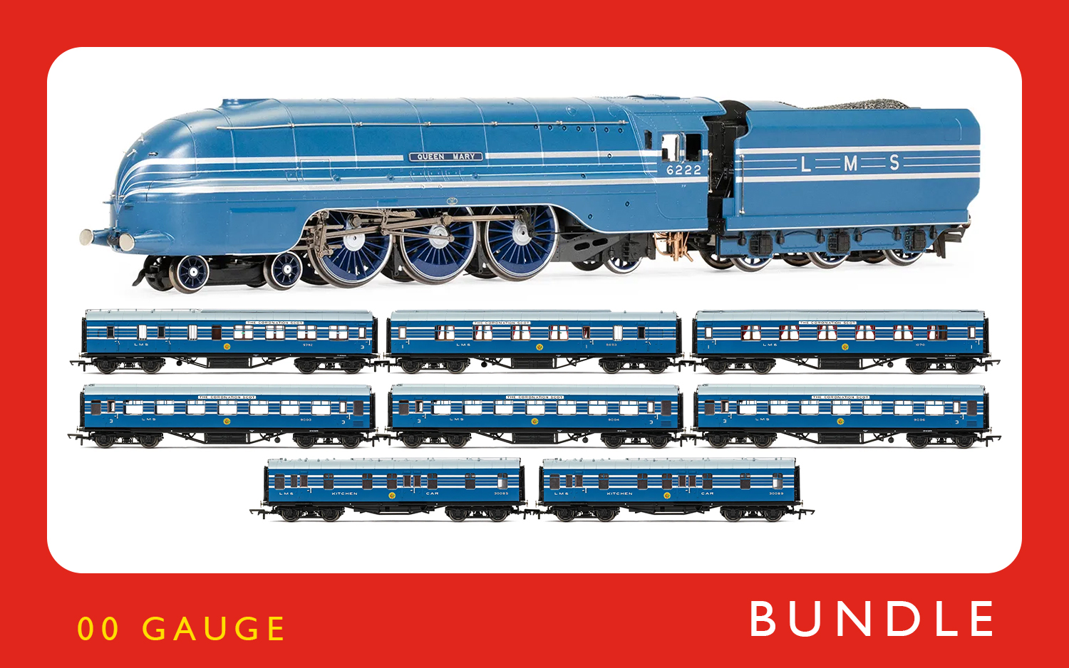 BUNDLEH34 LMS Coronation Scot Train & Coaches Bundle