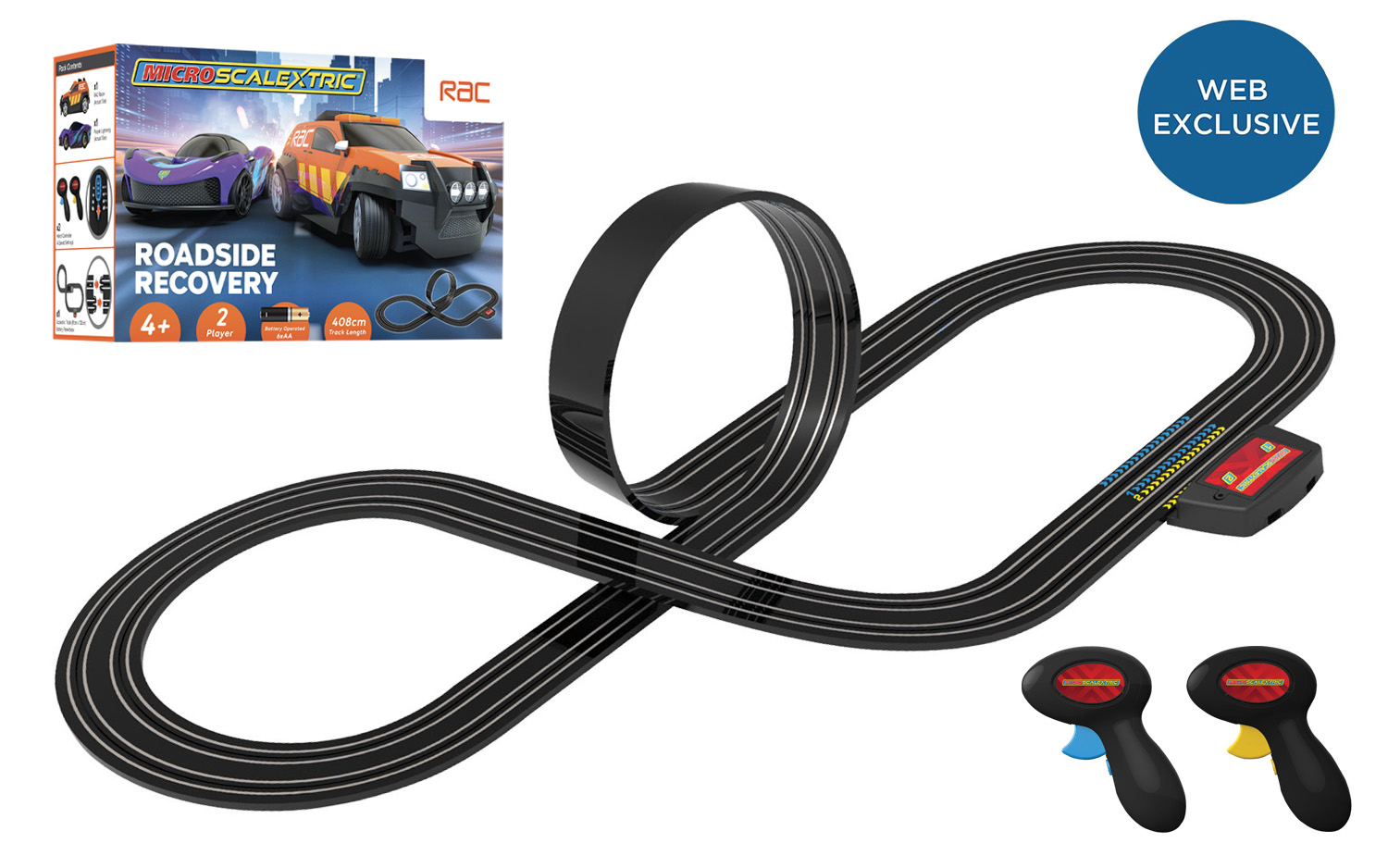 G1194M Micro Scalexrtric RAC Roadside Recovery - Race Set (Battery ...