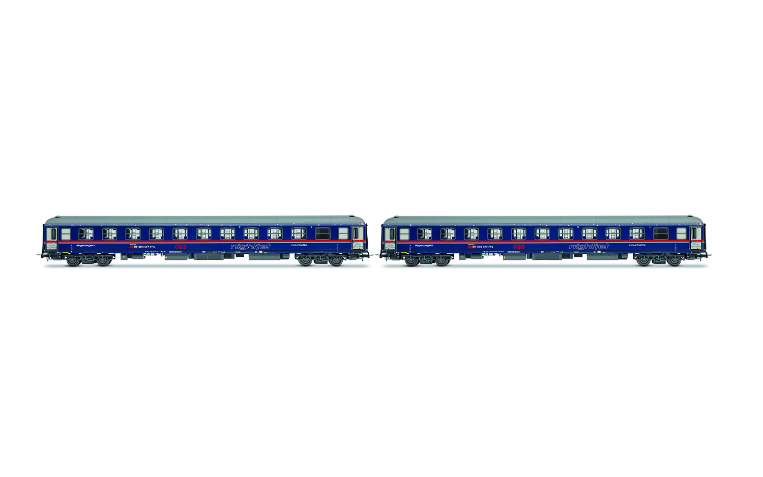 HR4378 NightJet, 2-unit pack couchette coaches Bvcmz 248.5, blue livery ...