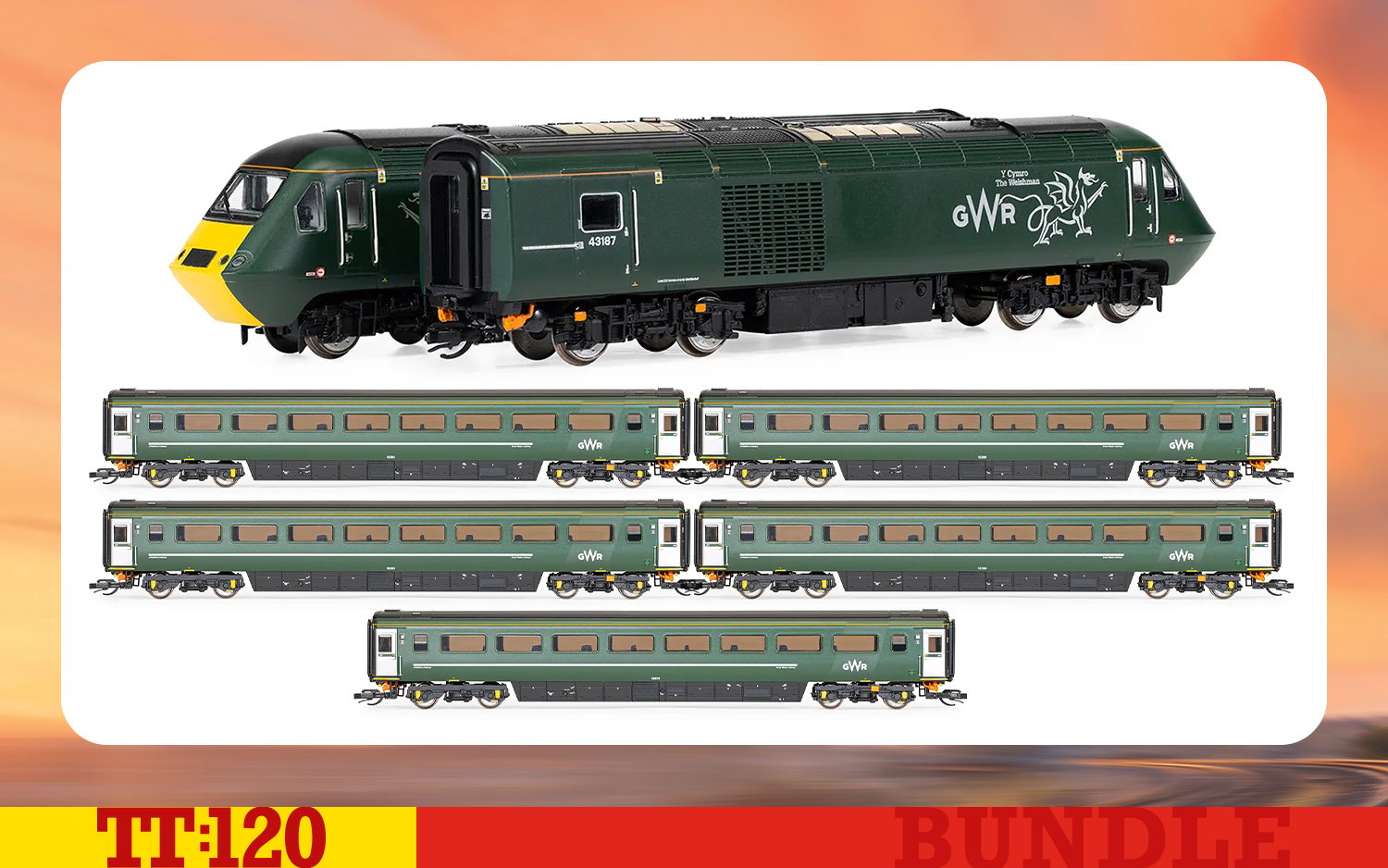 BUNDLEH38 GWR, Class 43 HST Train & Coaches Bundle
