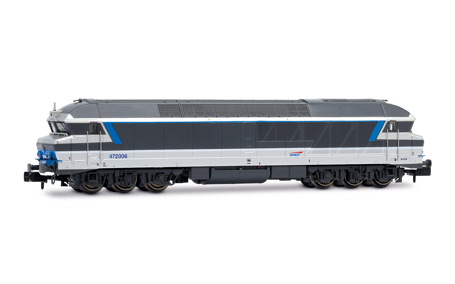 HN2653 SNCF, diesel locomotive CC 72006, "Multiservice" livery with red ...