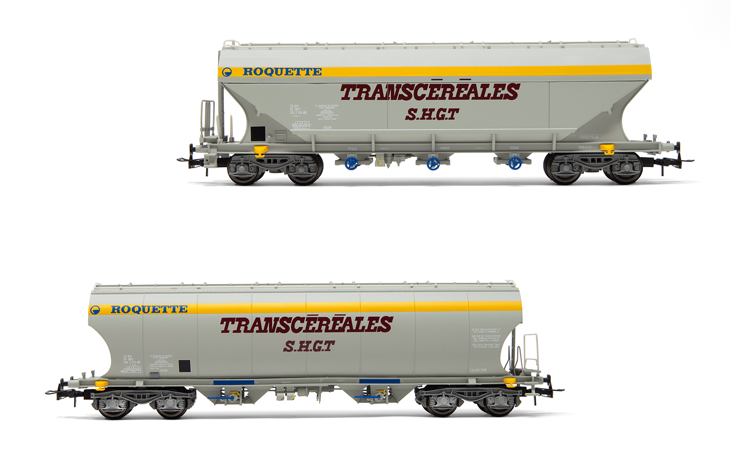 HJ6269 SNCF, 2-unit pack cereal hopper wagons "Transcéréales S.H.G.T ...
