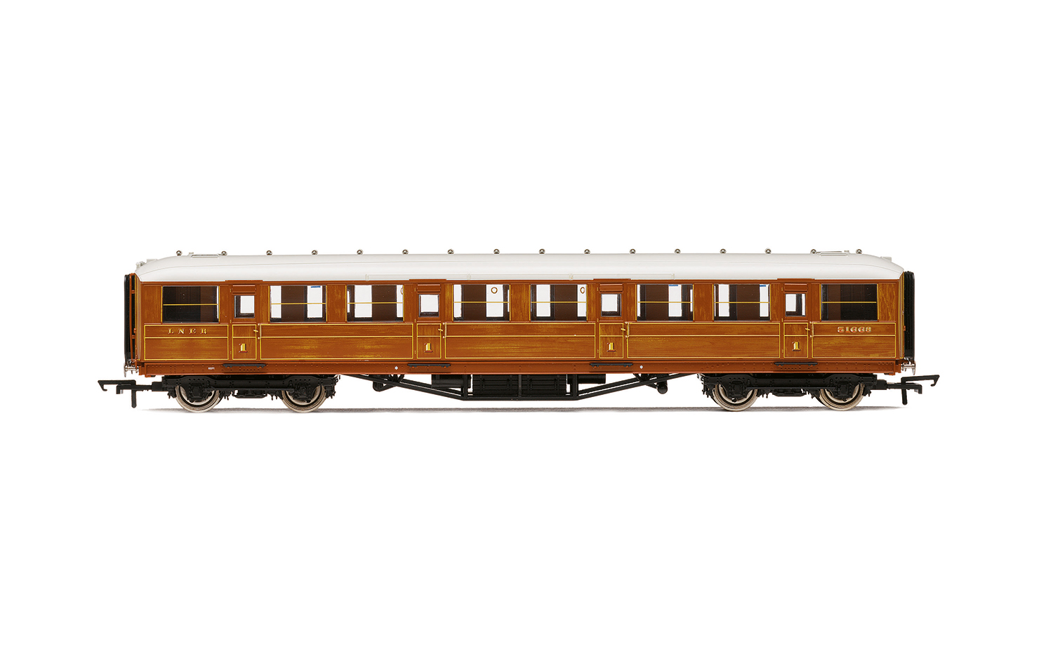 R40452 LNER - Gresley Corridor - 51668 - 1st Class Teak Coach