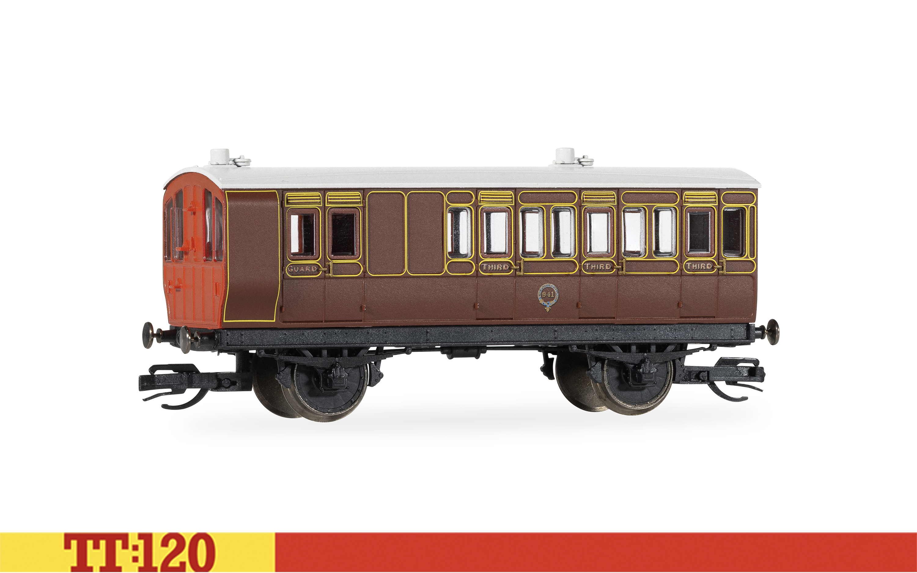 TT4057 LB&SCR - 4 Wheel - '941' - Brake Third Class Coach
