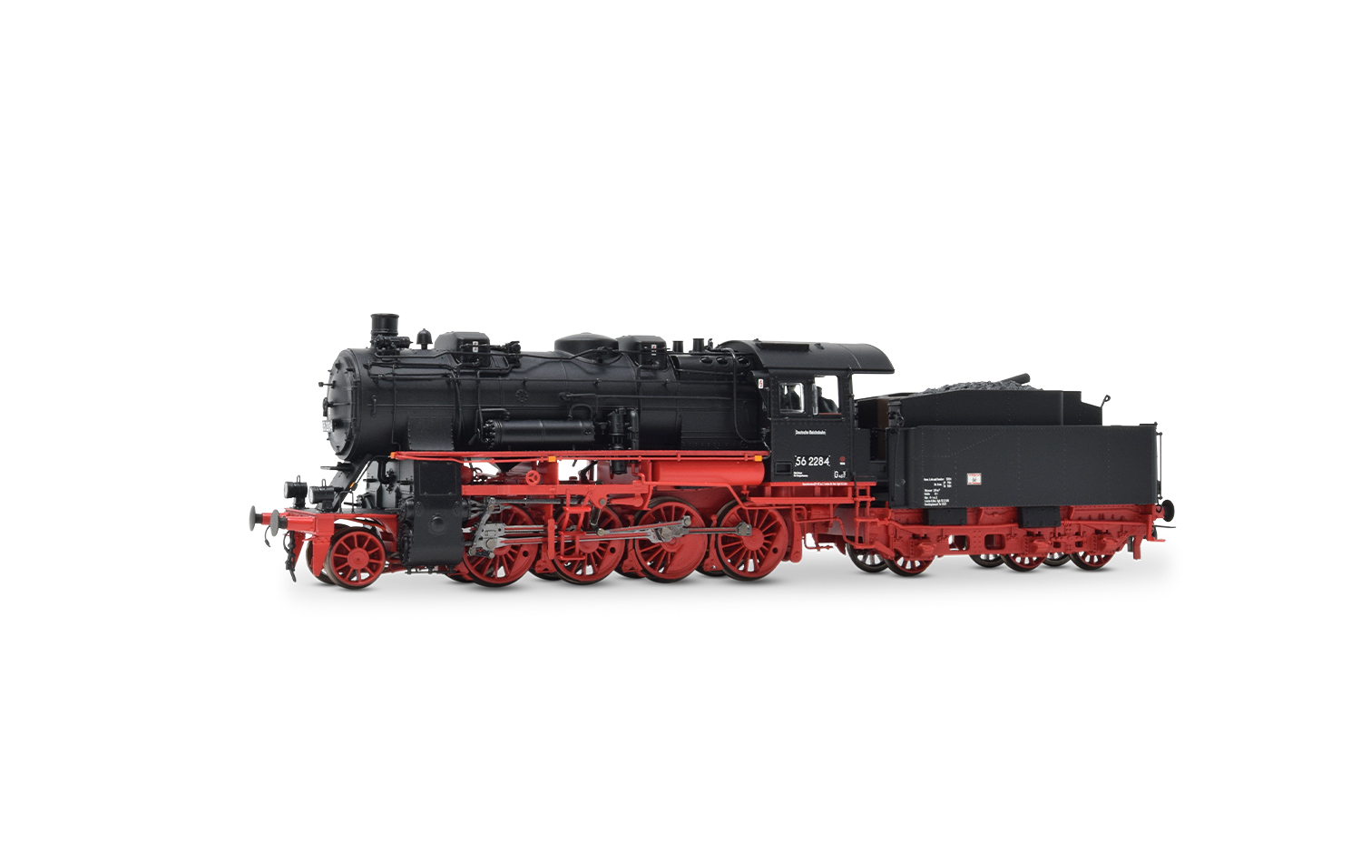 HR2890S Steam locomotive class 56.20, 3-dome, DR, period III, with DCC ...