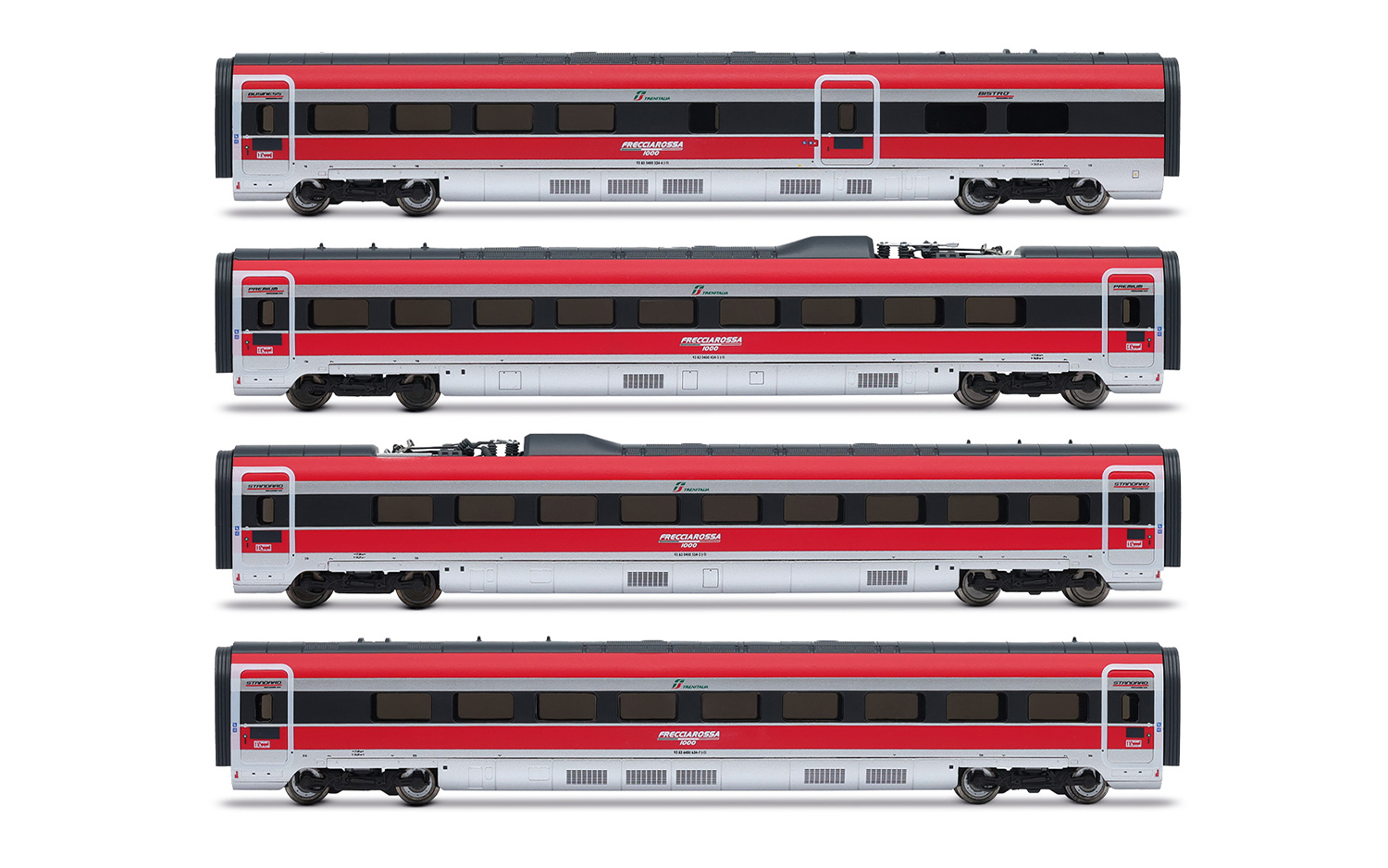 HN3512 FS Trenitalia, 4-unit intermediate coaches set of the high-speed ...