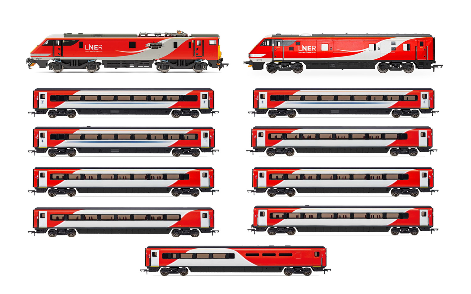 BUNDLEH46 LNER 91 DVT Mk4 Bundle