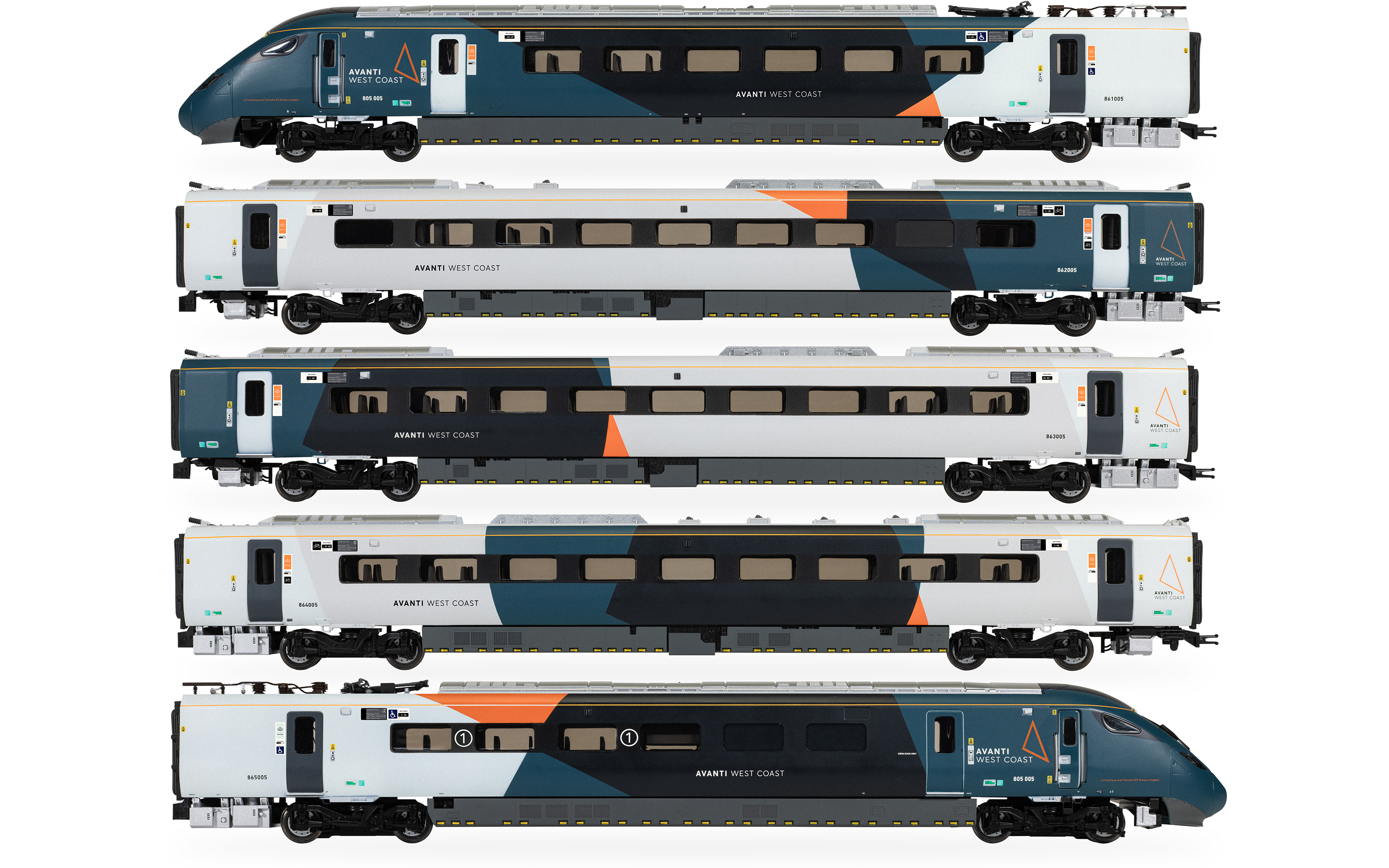R30443 Avanti West Coast - Class 805 - 805005 - 5 Car Train Pack