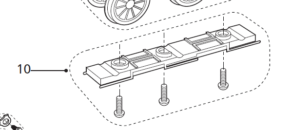 X6478 Fowler 2P Class Tender Chassis Bottom (R3028)
