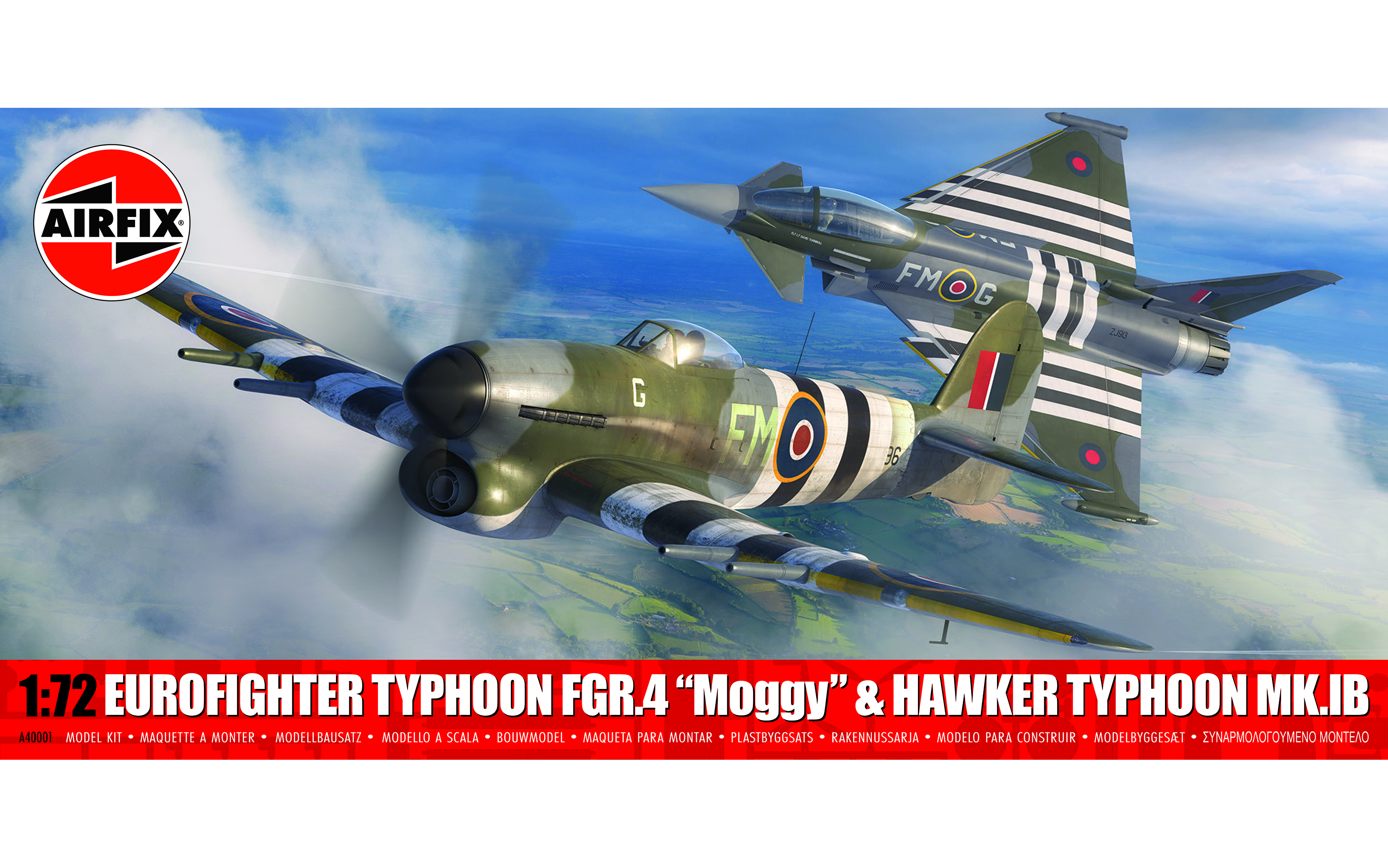 A40001 Eurofighter Typhoon FGR.4 (FMOG) + Hawker Typhoon Mk.Ib - Twin Pack