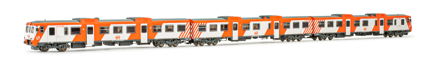 HN2540 RENFE, 3-unit set, diesel railcar class 592, "Regionales" livery ...