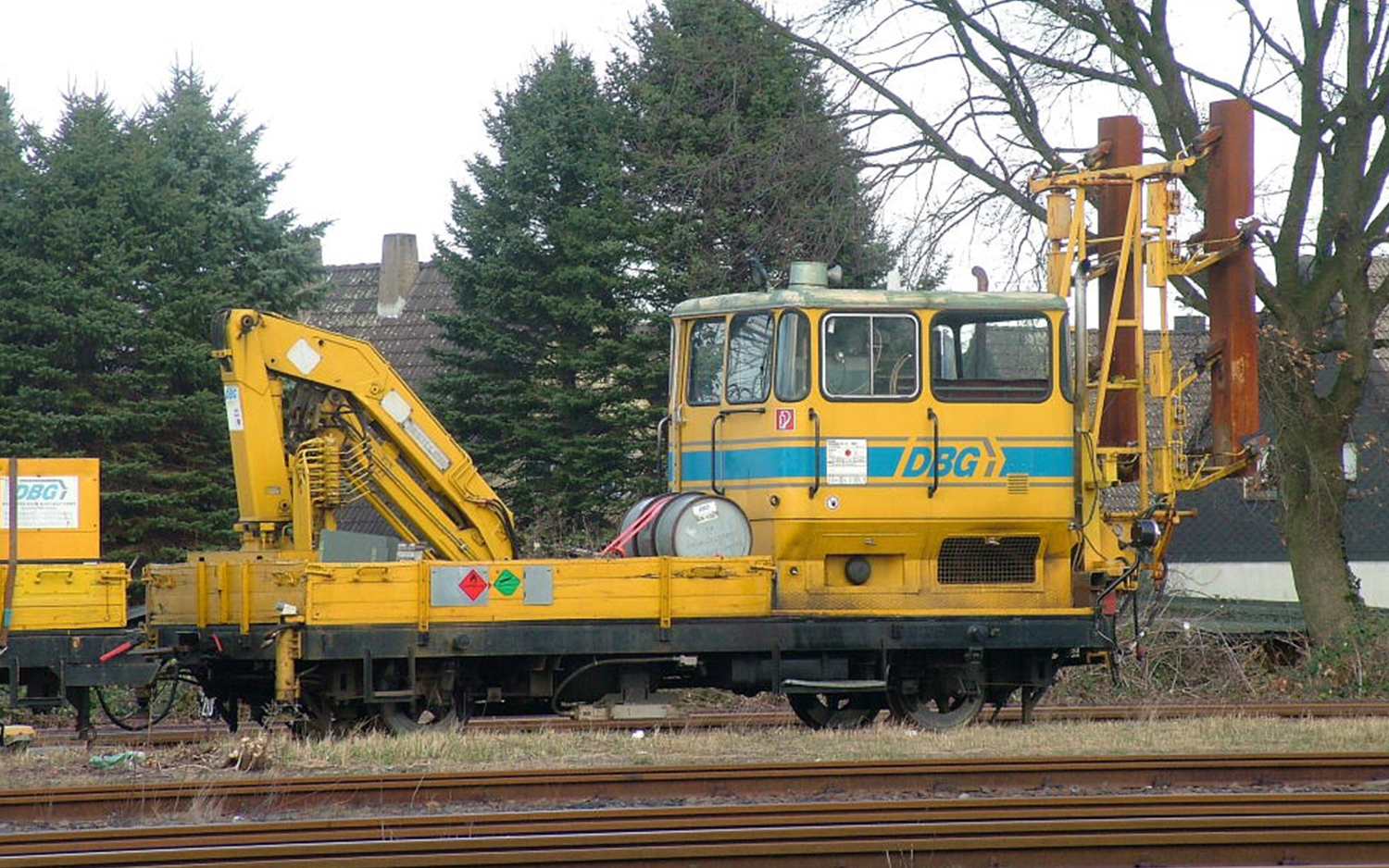 HR2925 DBG, maintenance vehicle KLV 53, yellow/blue livery, ep. V-VI