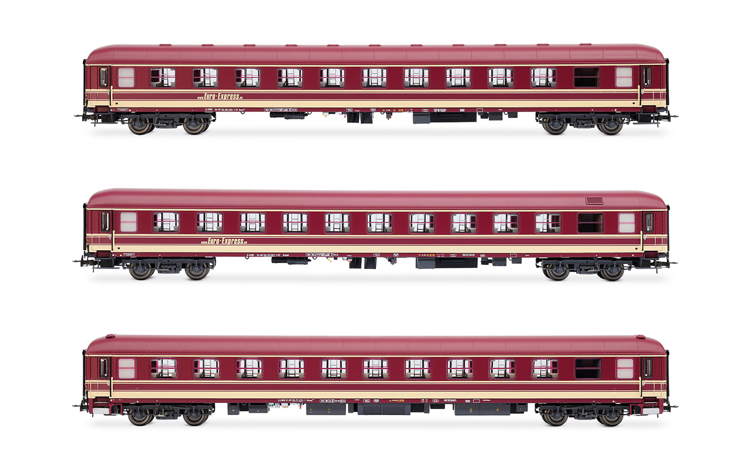 HR4417 Euro-Express, 3-unit set of couchette coaches, consisting of 1 x ...