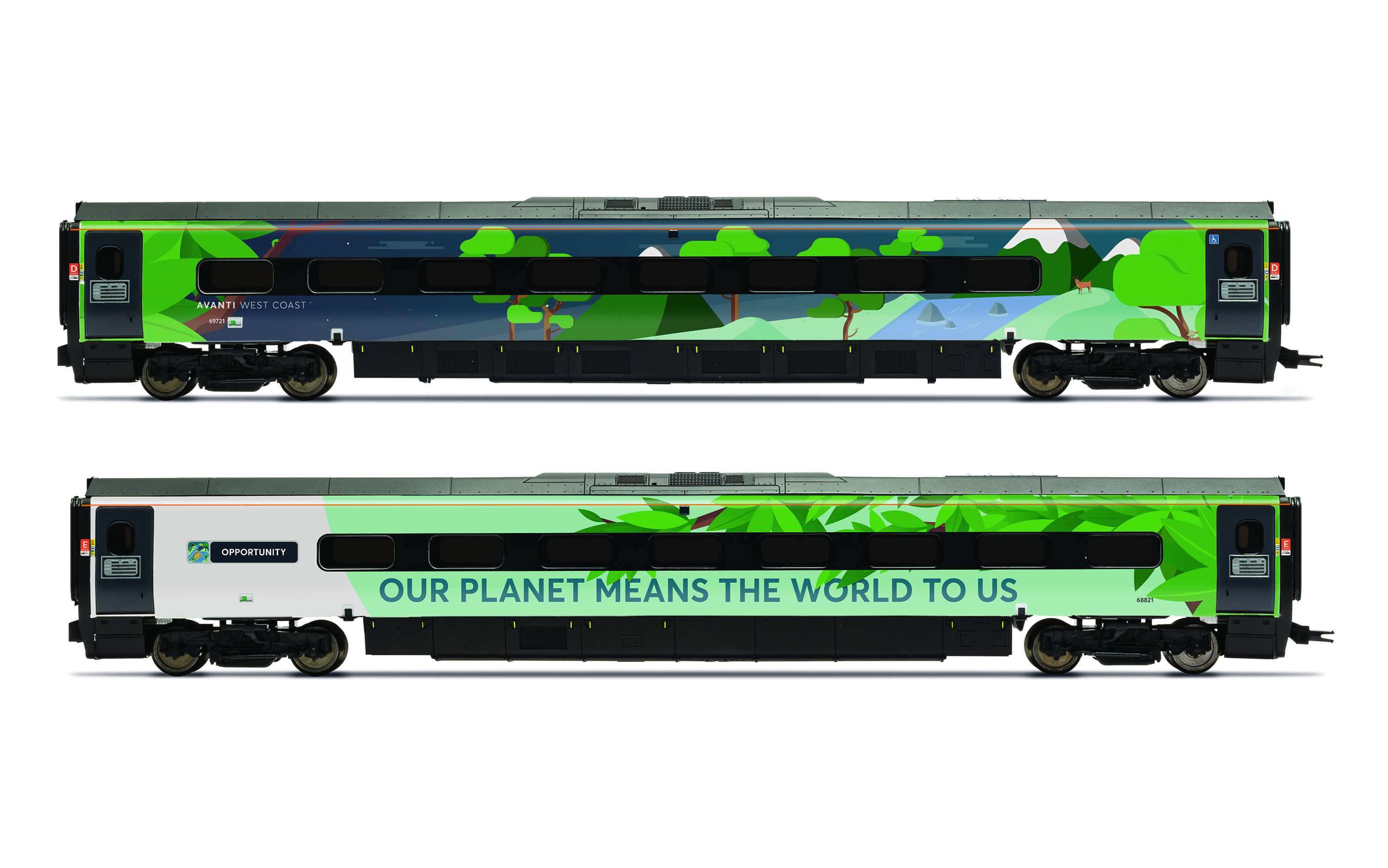 R40482 Avanti West Coast - Class 390 - 'Climate change' livery - Coach ...