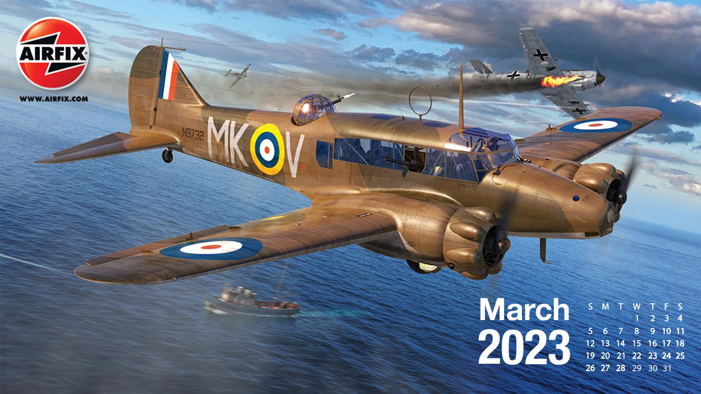 March 2023 Calendar Desktop Wallpaper :: Hornby Hobbies