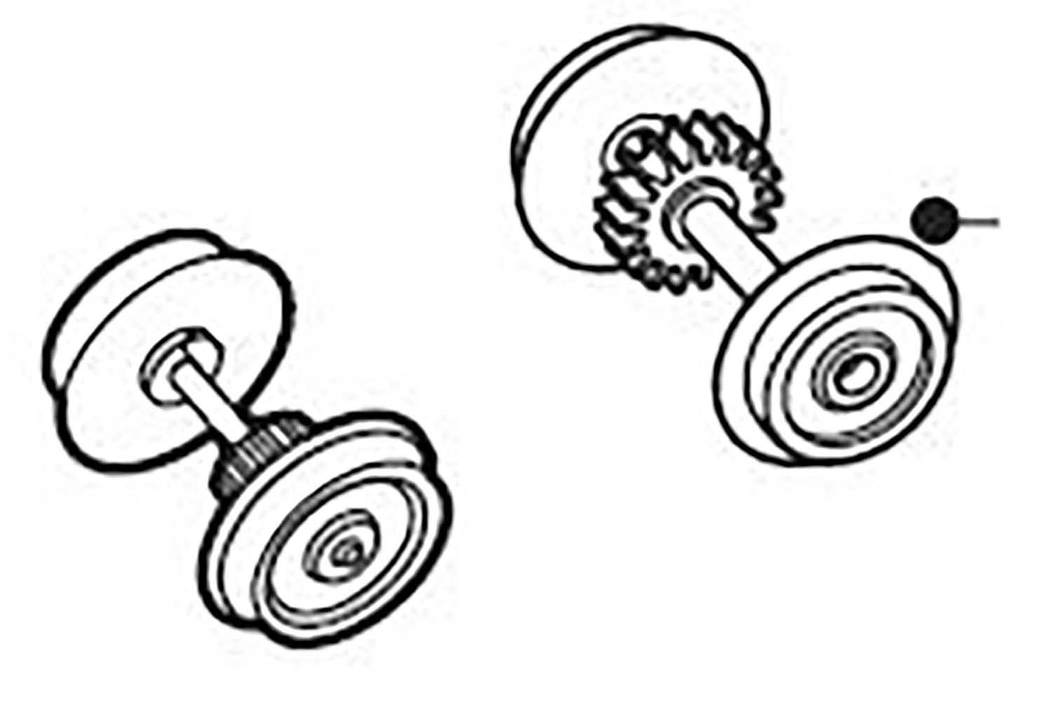 HR2298/13 Wheel sets from driven bogie