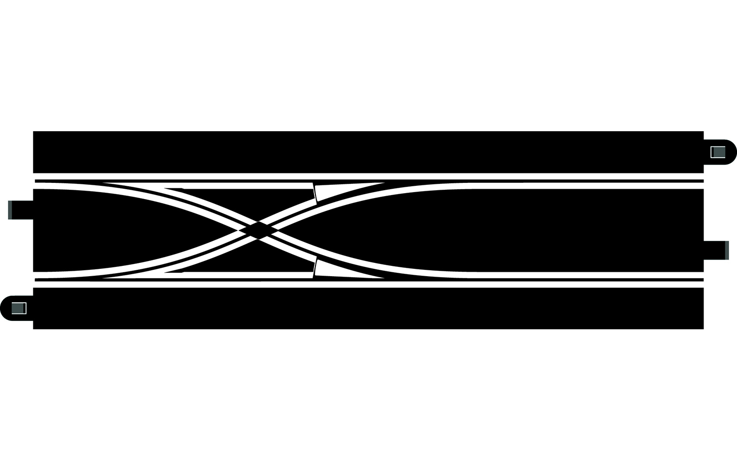C7036 Scalextric Digital - Straight Lane Change Track