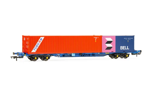 R60224 Touax, KFA Container Wagon with 2 Containers - Era 11