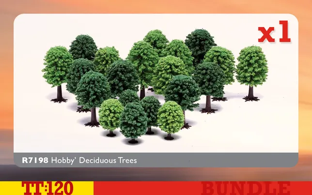 BUNDLEH24 Hornby TT:120 Club Tree Bundle (TT:120 Landscape Pack 1)