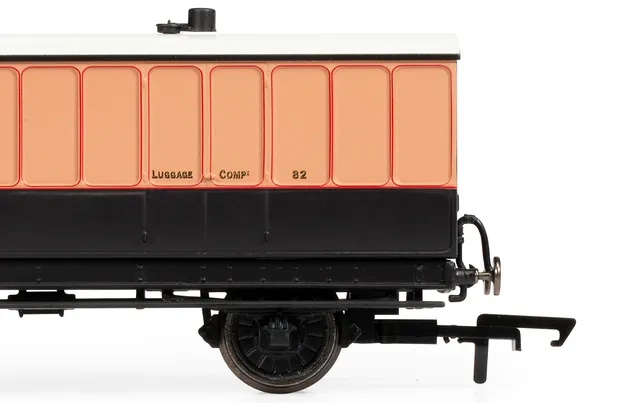 R40295 LSWR, 4 Wheel Coach, Passenger Brake, 82 - Era 2
