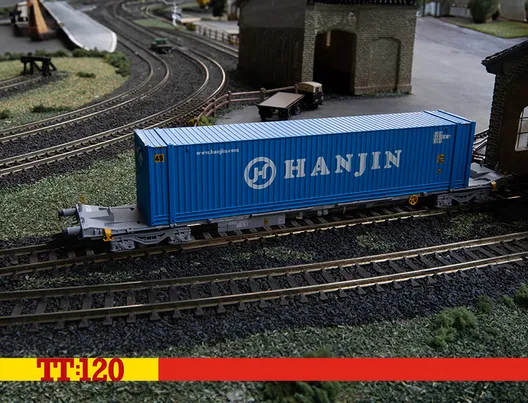 TT6027 TOUAX, Sffgmss IFA Wagon with 45' Container 'HANJIN' - Era 11