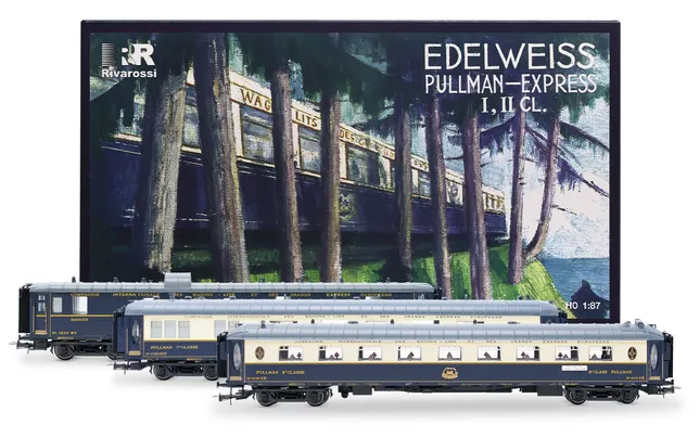 HR4390 CIWL, 3-unit pack "Edelweiss Pullman Express", set 1/2 (DD3, VPC Côte d´Azur + VP Étoile ...