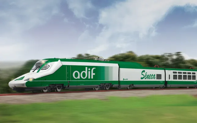 HE2030D ADIF, Auscultation train A330 "Séneca", white-green livery, ep ...