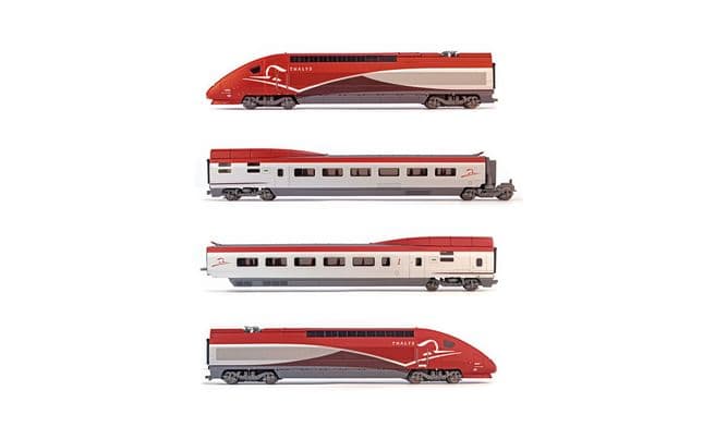 HJ2358 Jouef (H0 1:87) Thalys PBKA, 4-unit pack including motorized ...