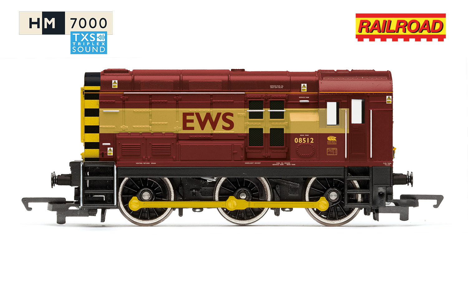 R30430TXS RailRoad: Class 08 - EWS - 08512 (DCC Sound Fitted)