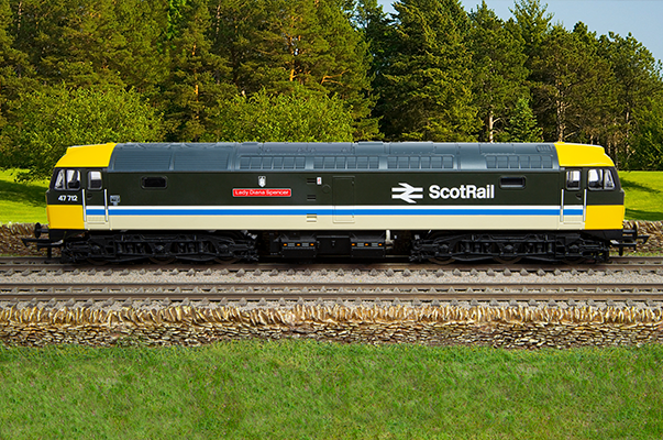 R30079TTS ScotRail, Class 47, Co-Co, 47712 'Lady Diana Spencer' - Era 7