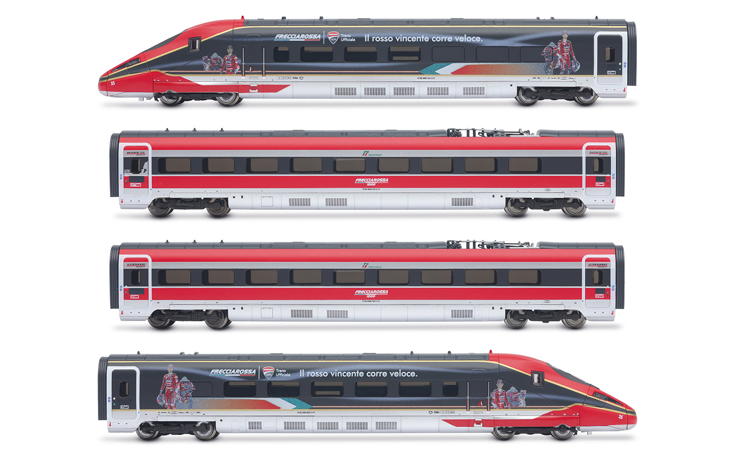 HN2620 FS Trenitalia, Frecciarossa 1000 "Ducati" base set, 4 elements ...
