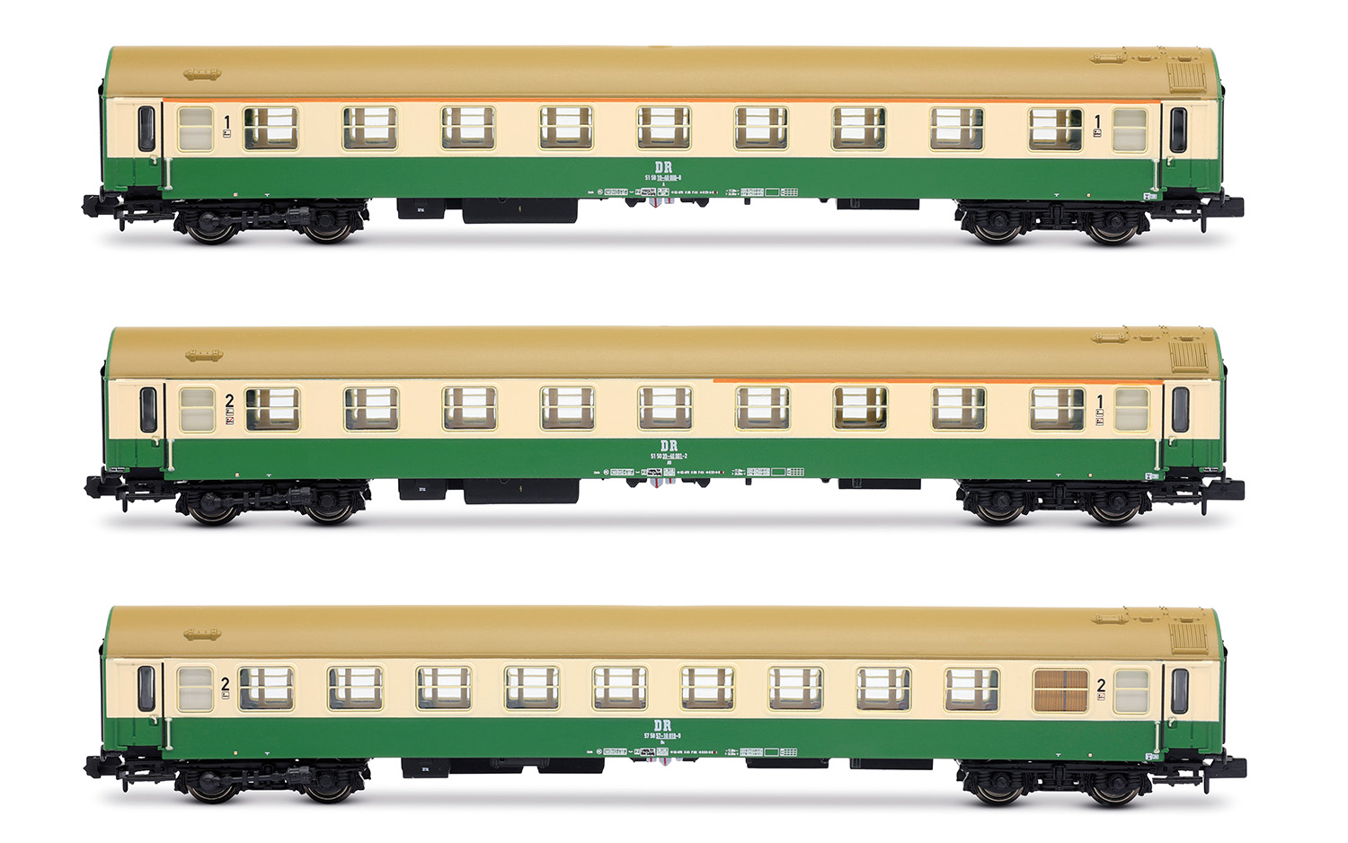 HN4482 DR, 3-unit set of "OSShD" coaches type B, no. 2/2, consisting of ...