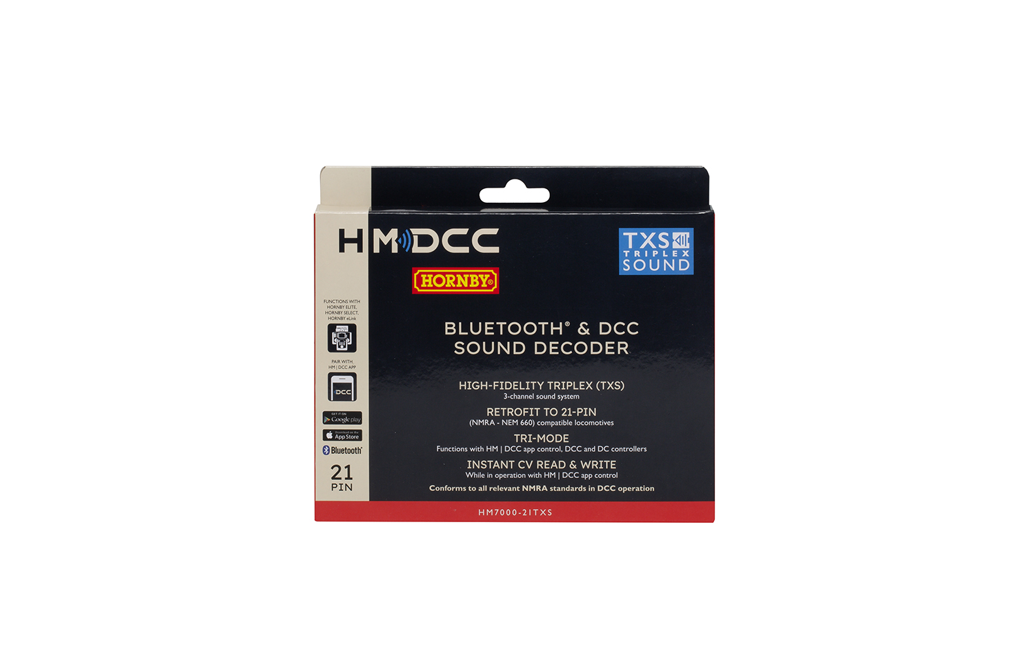 R7322 HM7000-21TXS: Bluetooth® & DCC Sound Decoder (21-pin)