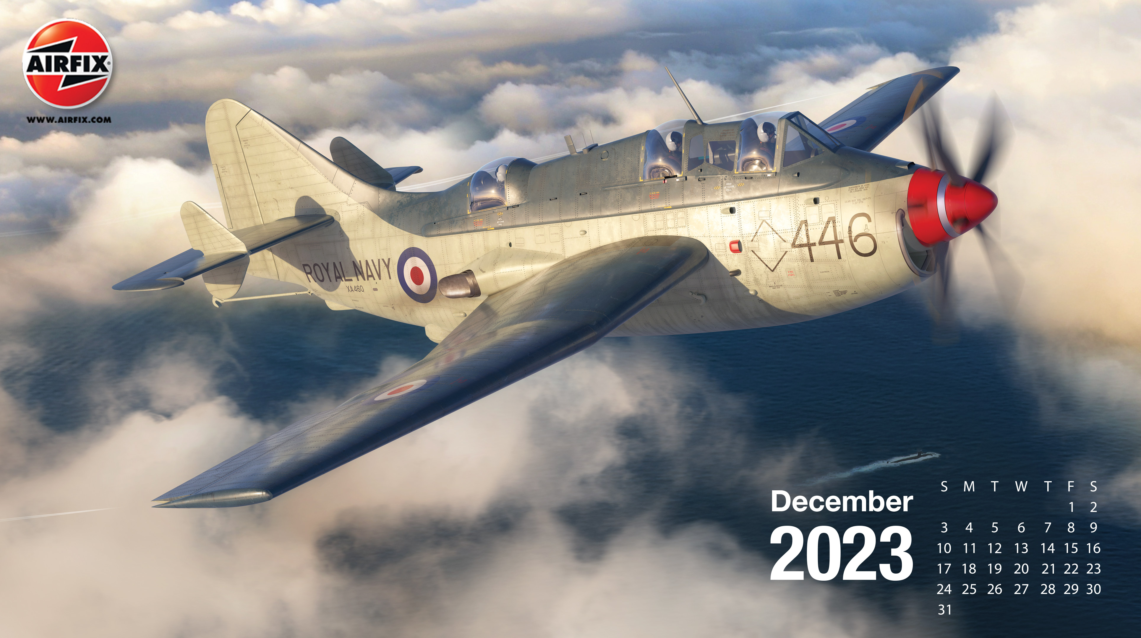 December 2023 Desktop Calendar Wallpaper :: Hornby Hobbies