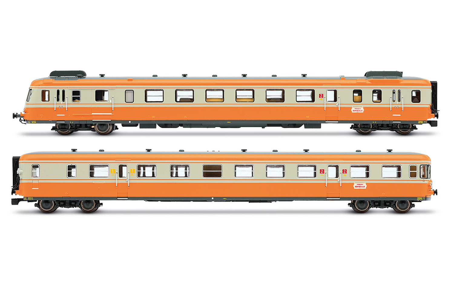 HN2637S SNCF, RGP2 diesel railcar, re-built version, orange/betón ...