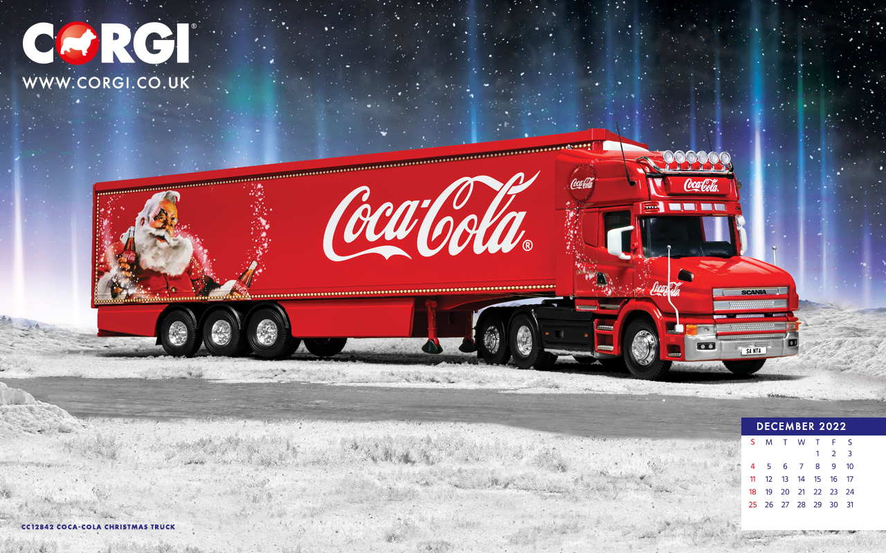 December 2022 Calendar Desktop Wallpaper :: Hornby Hobbies