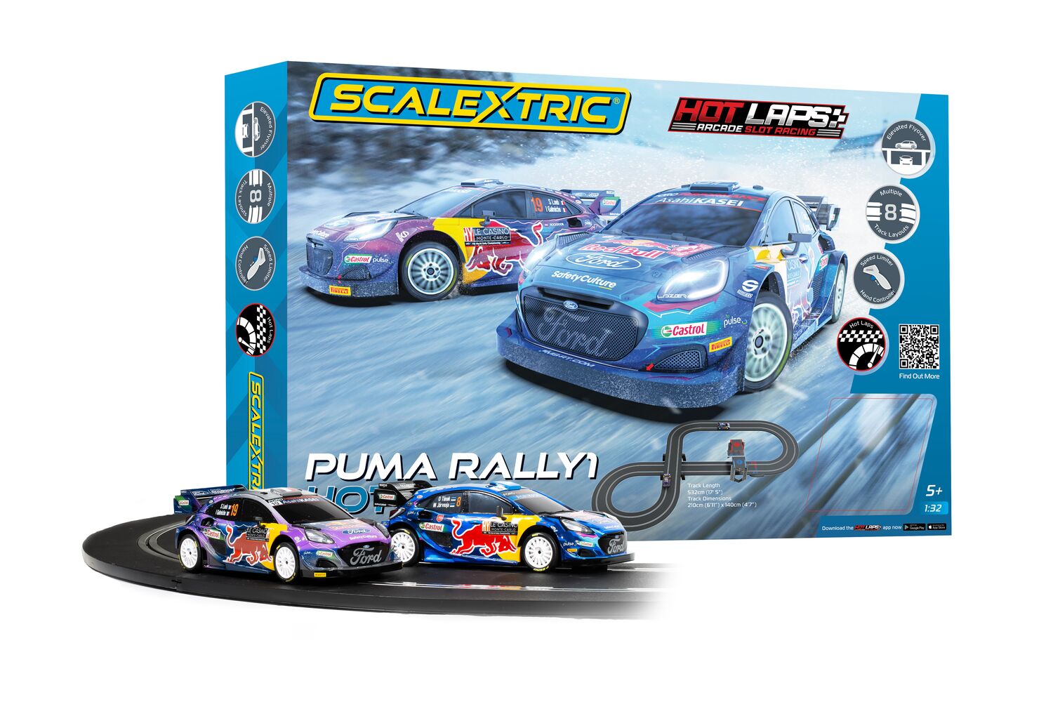 C1452M Scalextric Puma WRC Hot Laps Race Set