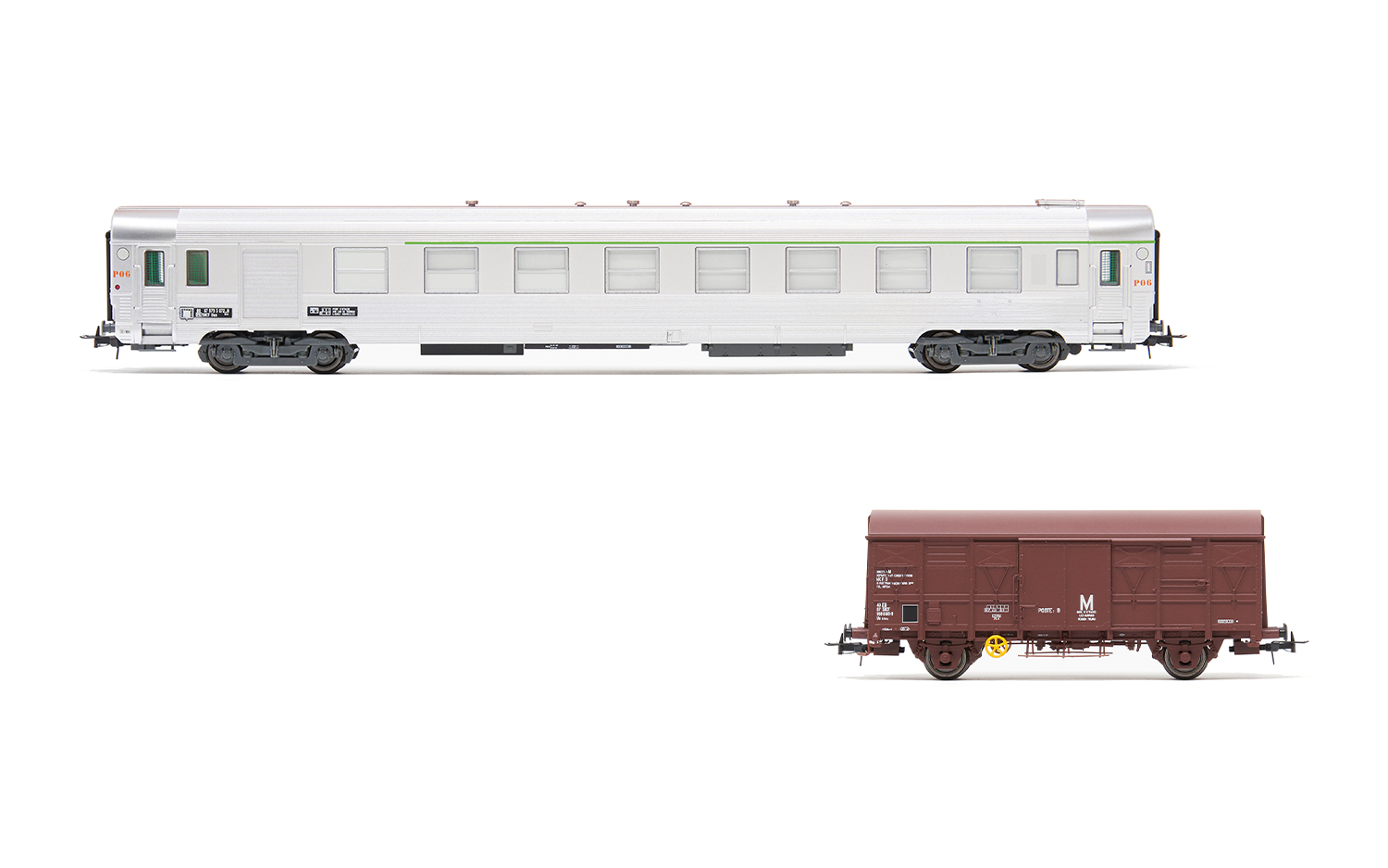 HJ4183 SNCF, 2-unit set, maintenance train, including 1 x DEV Inox ...