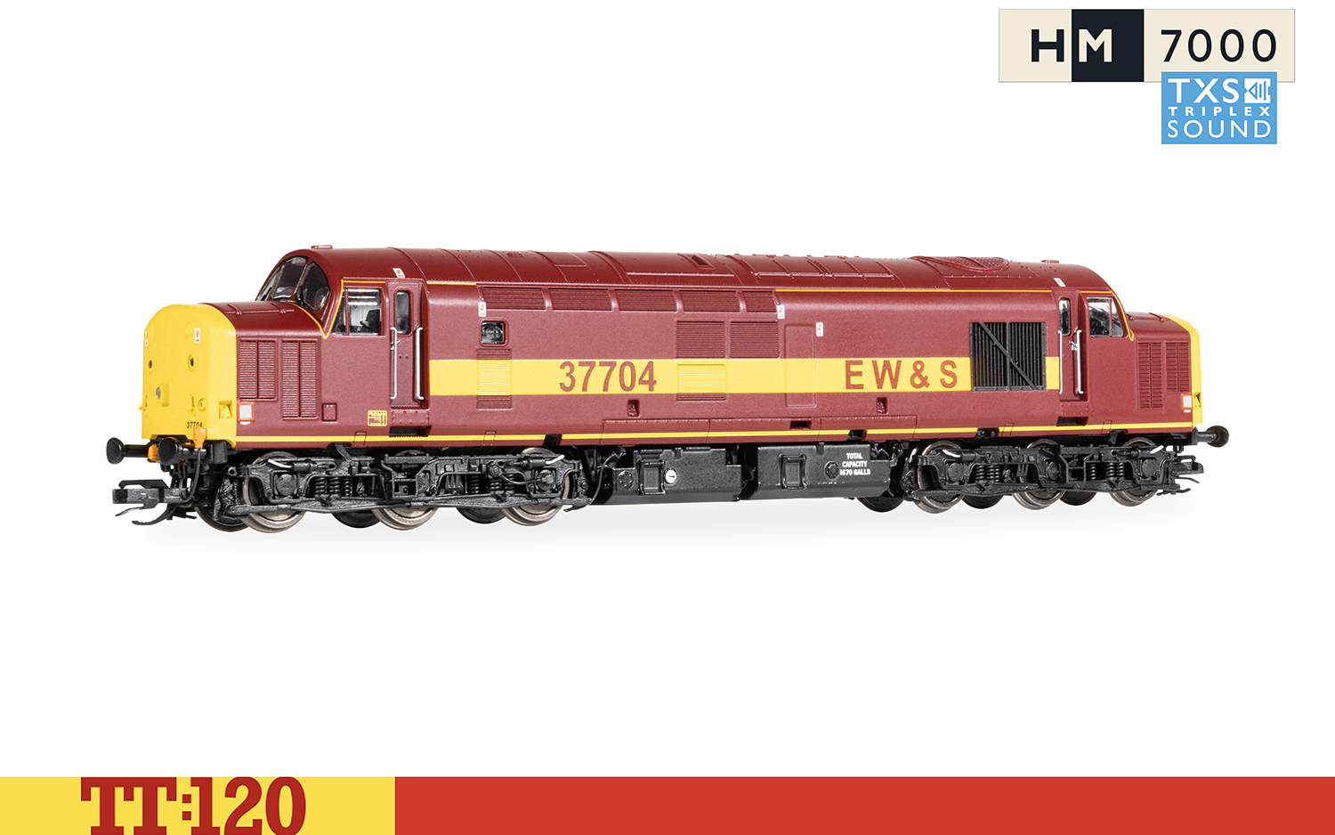 TT3037TXSM EWS - Class 37 - Diesel Electric - 37704 (DCC Sound Fitted)