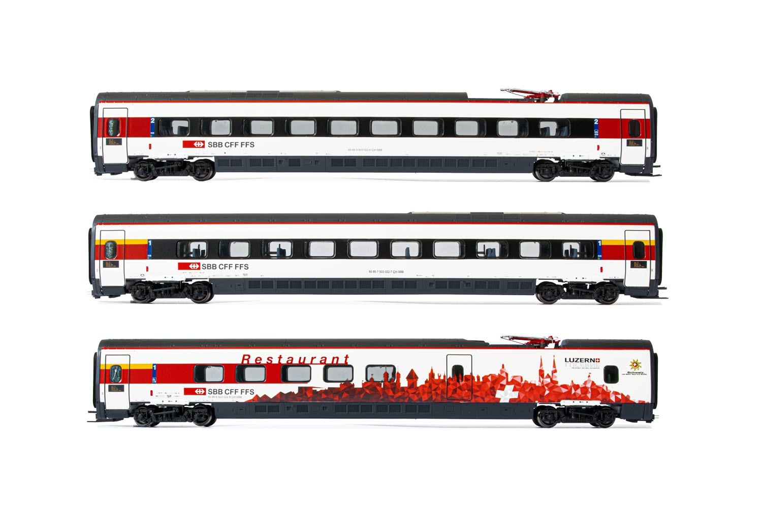 HL4671 Lima Expert (H0 1:87) SBB, 3-unit additional set EMU class RABe ...