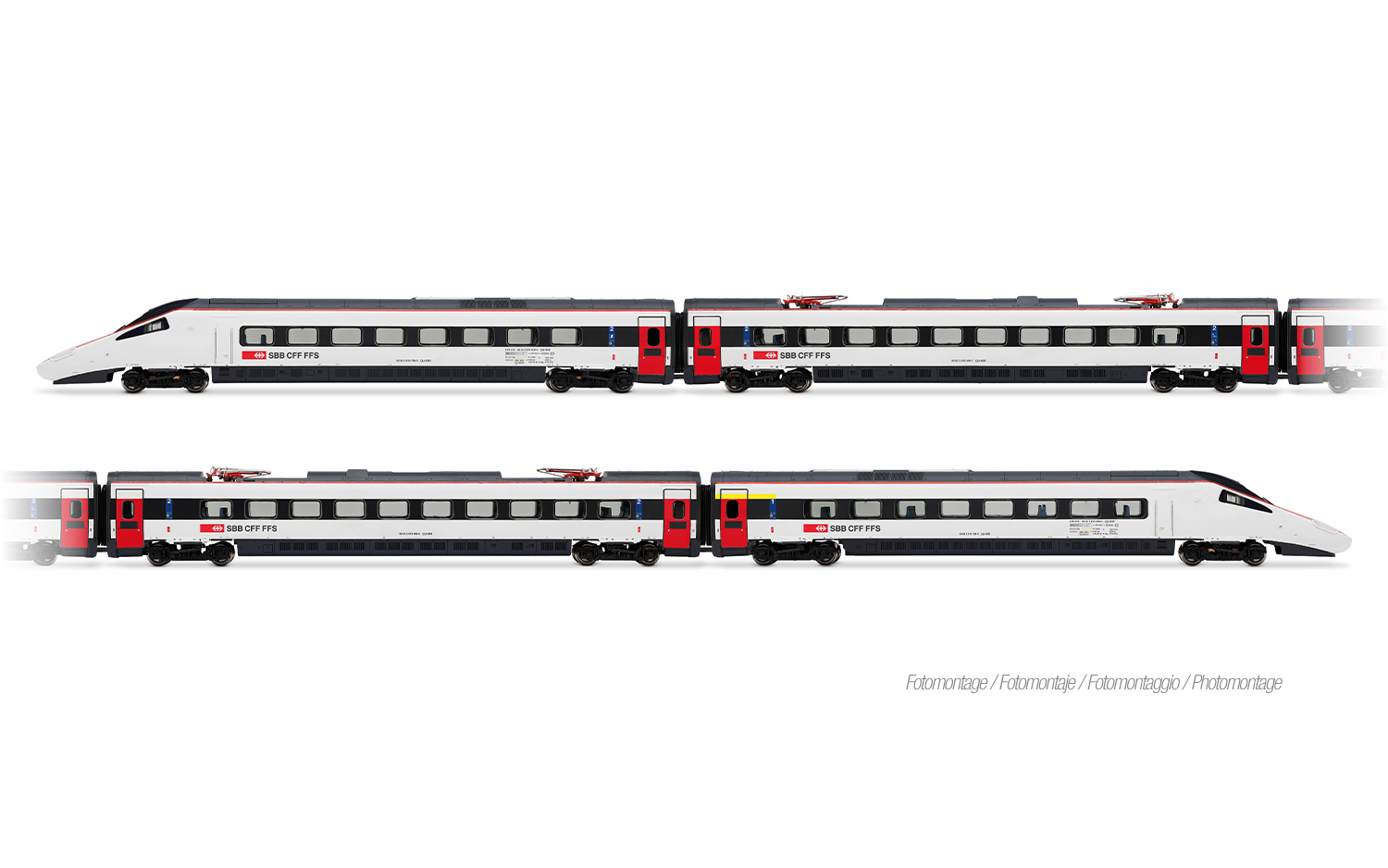 HN2700S SBB, 4-unit base pack of ETR 610 1st series, ICN livery with ...