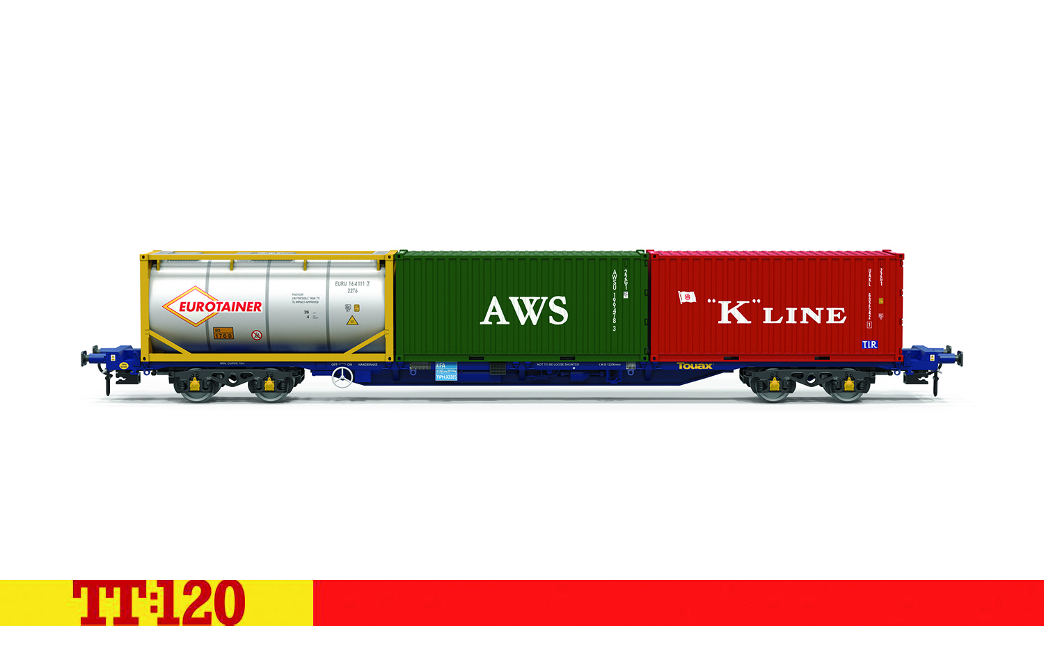 TT6030 Touax KFA Container Wagon with 3x20 Containers