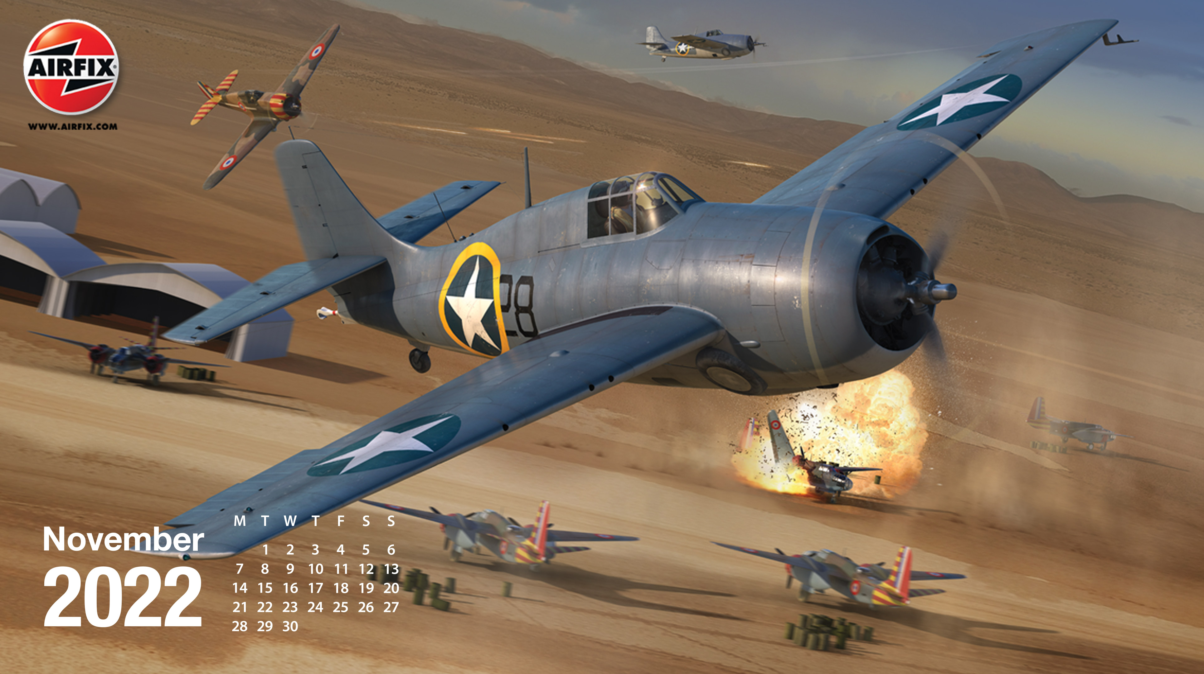 November 2022 Calendar Desktop Wallpaper :: Hornby Hobbies