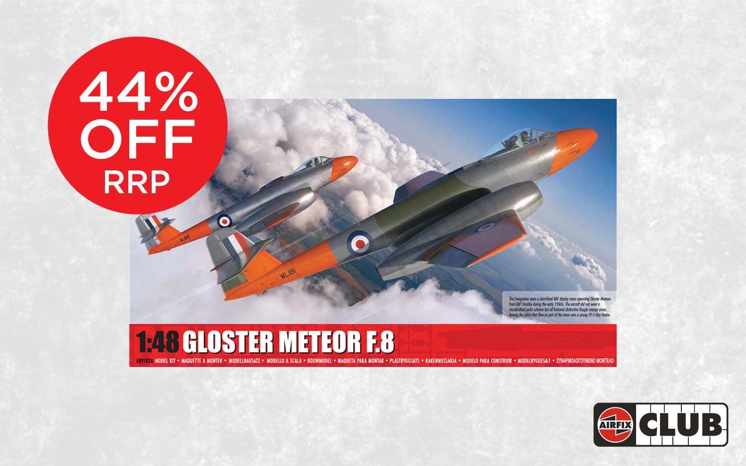 ACA001 Airfix Club - Gloster Meteor F.8